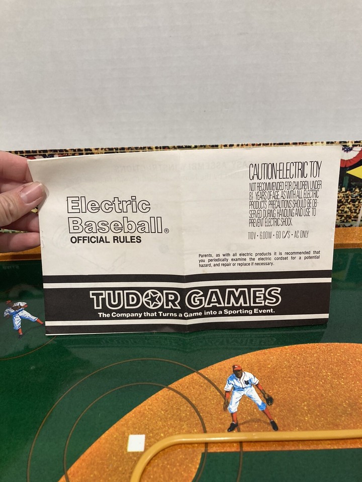 Vintage tudor Electric Major League Baseball Table Top Game - Works | eBay