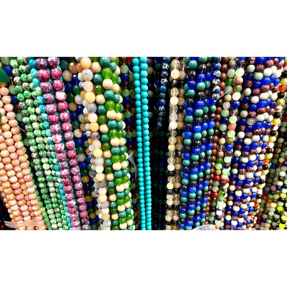 Lot of 100 Gemstone Strands, Gemstone Beads Lot, Beads Box | eBay