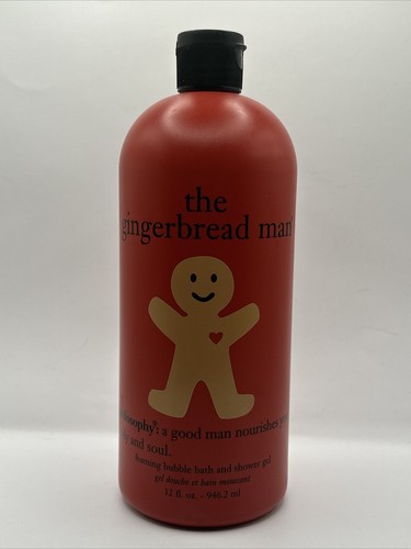 Philosophy The Gingerbread Man Shampoo Shower Gel & Bubble Bath 32 oz ...