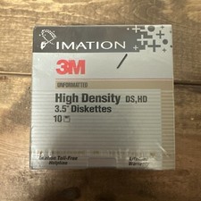 3M High Density DS HD 3.5" Diskette - Box of 10 (12513) for sale online ...
