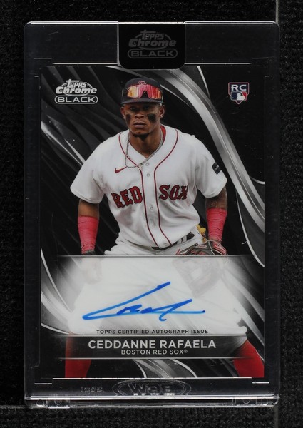 2024 Topps Chrome Black - Autographs #CBA-CRA Ceddanne Rafaela (AU, RC ...