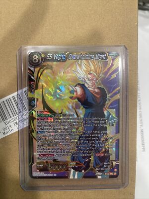 Dragon Ball Super SS Vegito Overwhelming Might SR Foil Card BT20-099 ...