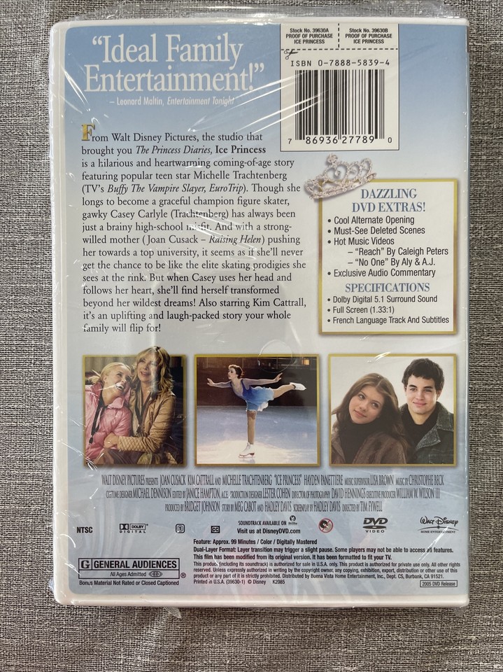 Ice Princess (DVD, 2005) - Previously Rented 786936277890| eBay