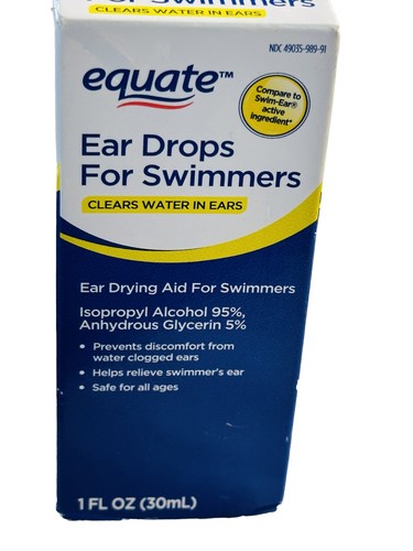 Equate Ear Drops for Swimmers:1floz/30ml | eBay