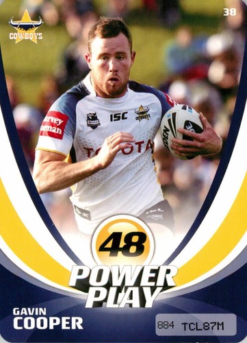 Nouveau 2013 NORTH QUEENSLAND COWBOYS NRL Card GAVIN COOPER Power Play | eBay