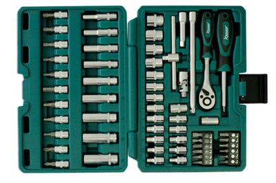 Kamasa Tools Offer! Socket Set 58 Pieces 56017 1/4 Drive * Chrome ...