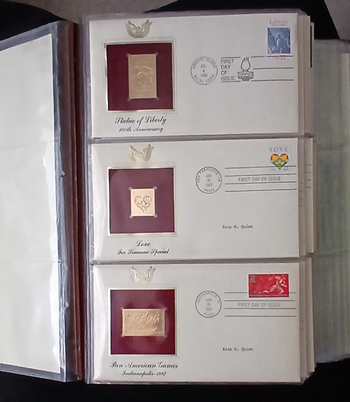 Golden Replicas Of United States stamps 22k - 19 Stamps | eBay