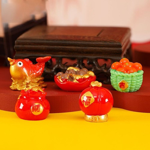 2024 New Year Micro Landscape Chinese Style Mini Figurine Car Trinkets ...
