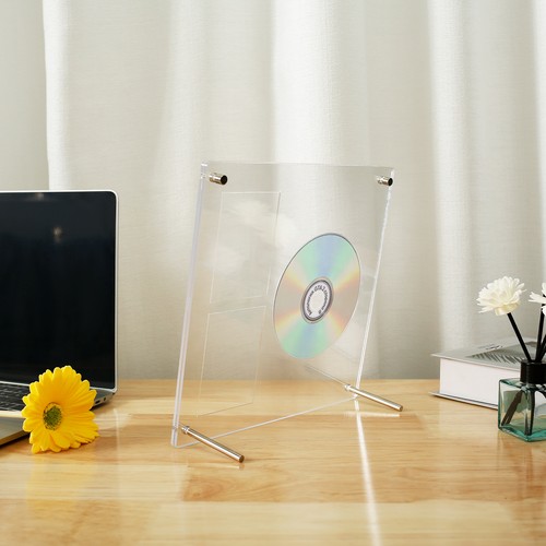 CD and Postcards Holder Clear CD and Postcards Rack Vertical CD Display ...