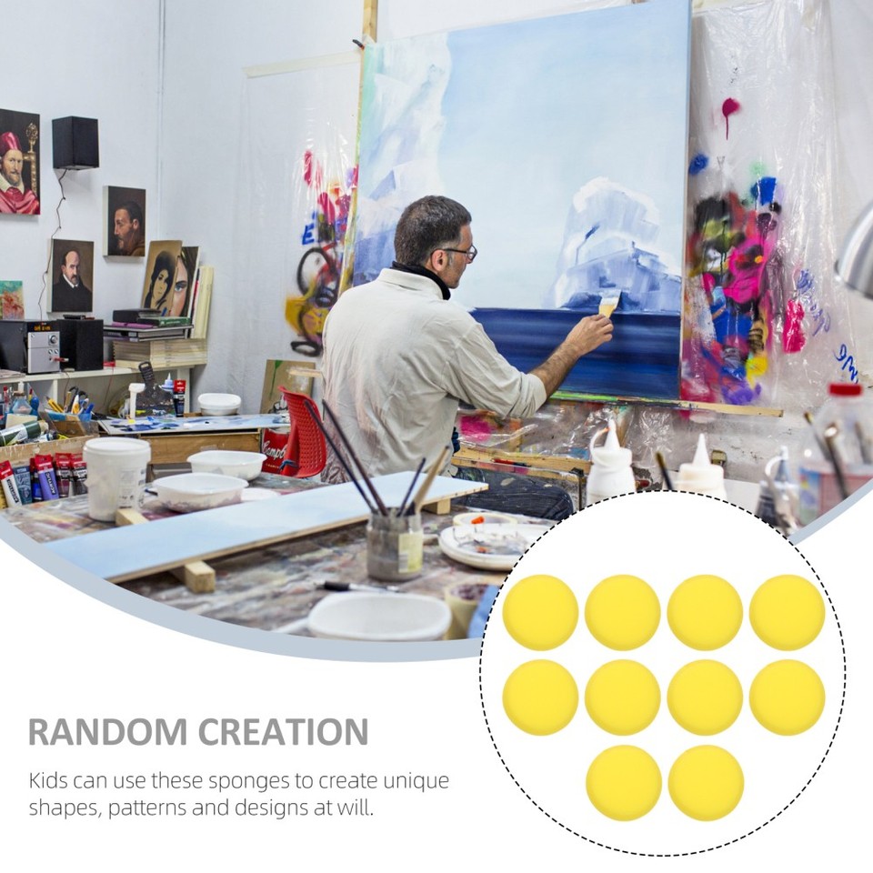 10 Pcs Sponge Drawing Child Sponges Clay Artist for Painting Crafts | eBay