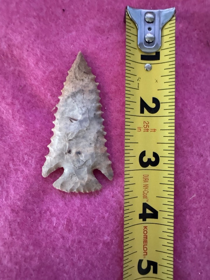 Native American Colorful Doved Serrated Arrowhead Point | eBay