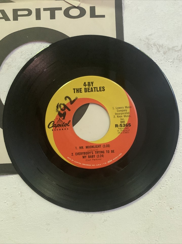 4 BY THE BEATLES EP Capitol VG | eBay
