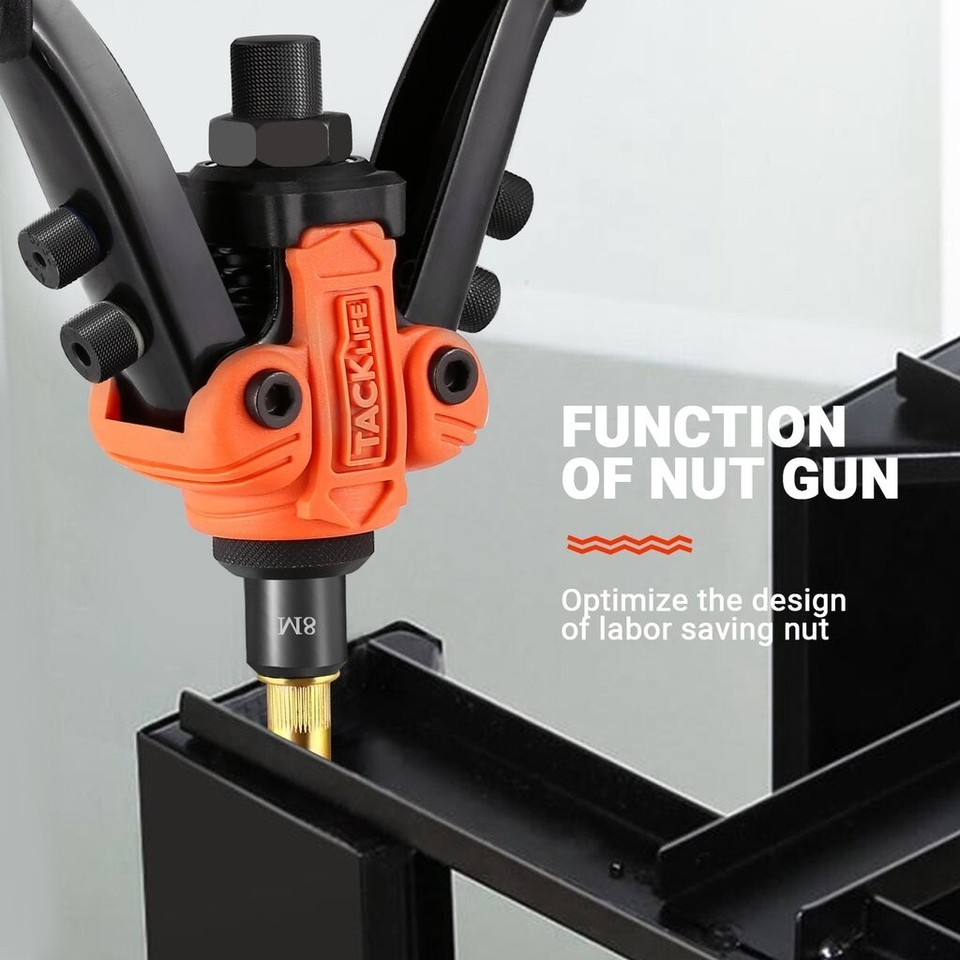 Rivet Nut Gun Kit 3 IN 1 Rivnut Tool Nut Setter Thread Setting Nutsert ...