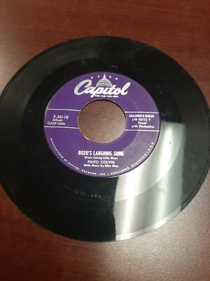 45 Record Bozo the Clown Bozo's Laughing Song/Goony Goose VG | eBay