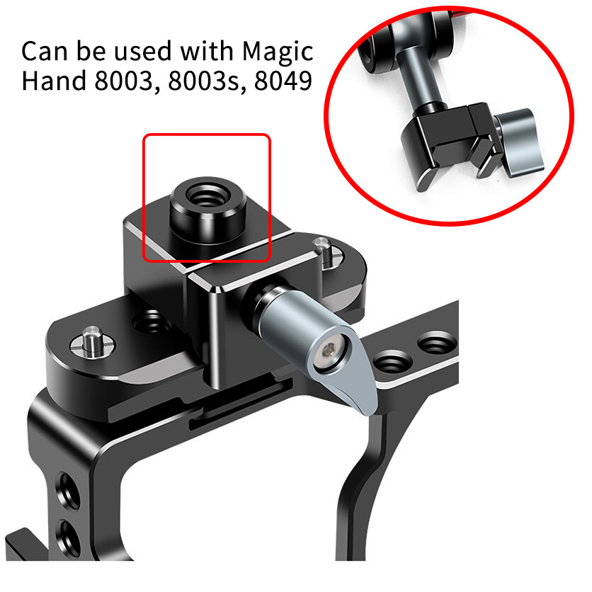 1/4" Screw Sliding Extension Adapter Cold Shoe Connector for Camera ...