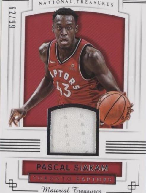 2017-18 Panini National Treasures - Material Treasures Pascal Siakam # ...