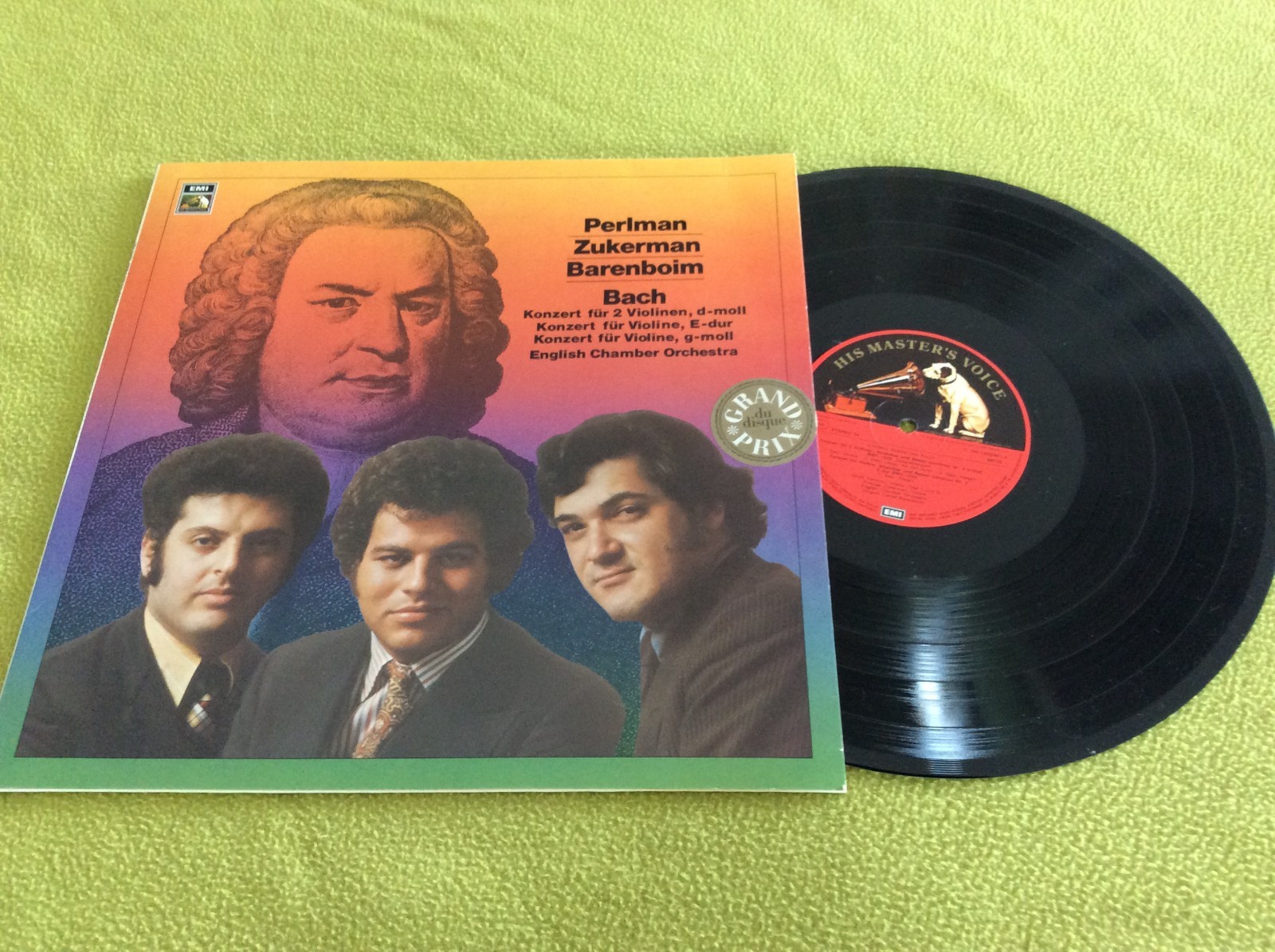 Bach - Violin Concertos / Perlman / Zukerman / Barenboim - EMI Germany ...