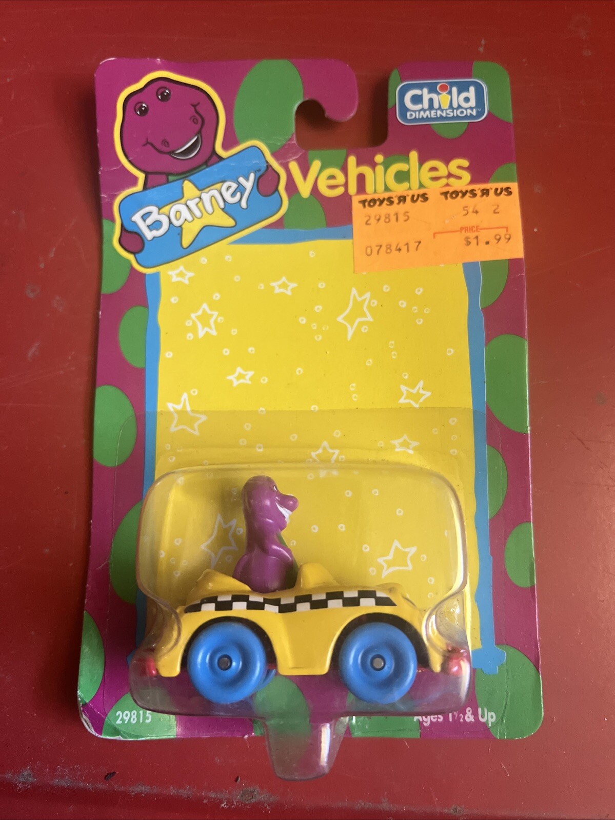 Vintage 1993 Child Barney Vehicles Barney's Taxi Cab New In Box | eBay