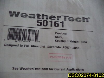 50161 WeatherTech Stone & Bug Deflector Chevrolet Silverado 07-13 ...