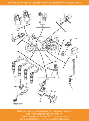 YAMAHA Sensor, Speed, 5EB-83755-01 OEM YZFR6 FZ6-S FZ6-N | eBay