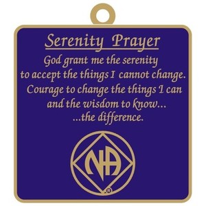 Narcotics Anonymous Recovery Keychains Serenity Prayer Key Tag Blue ...