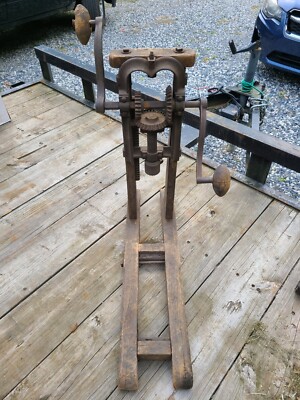 Antique Post Beam Drill Press Auger Bit Boring Barn Home Log Cabin ...