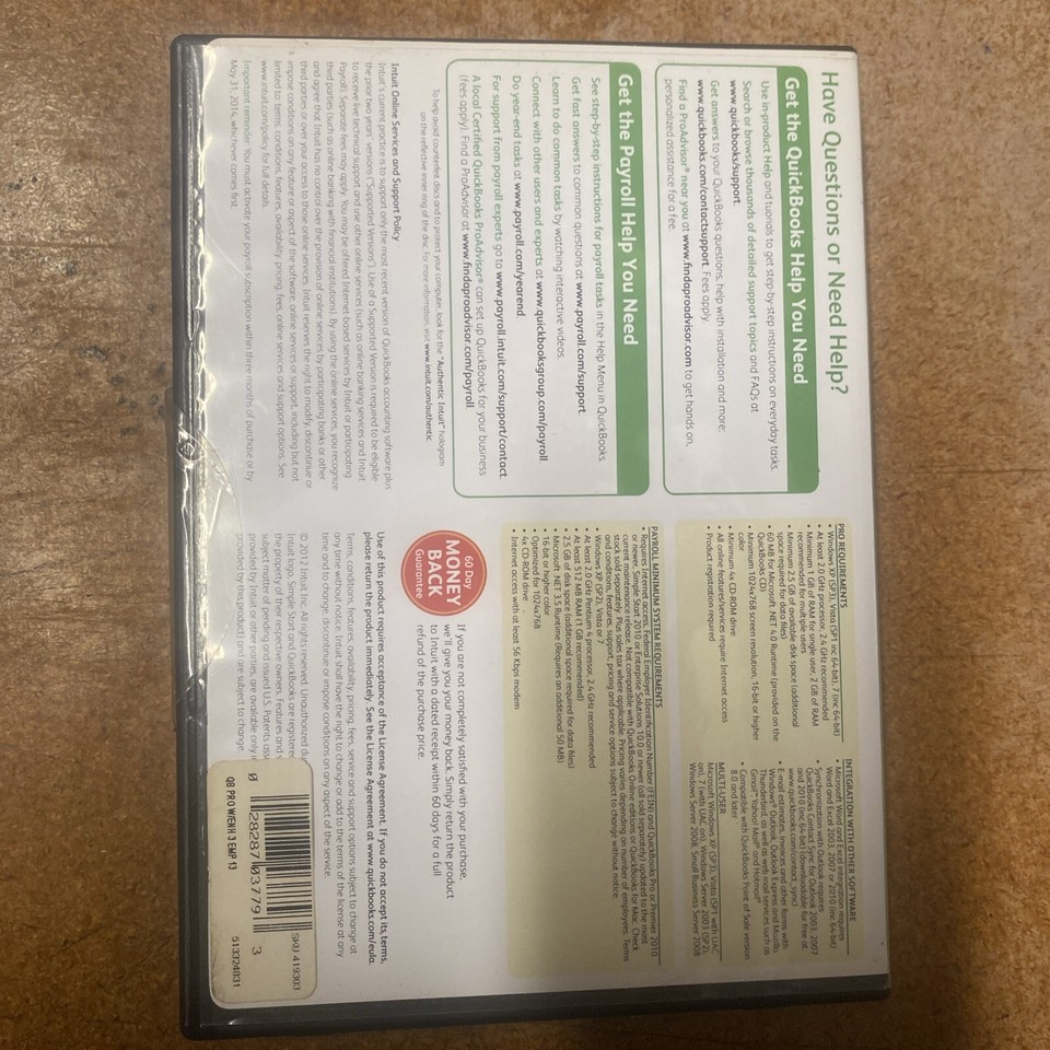 Intuit QuickBooks Pro 2013 For Windows Full Retail US Version ...