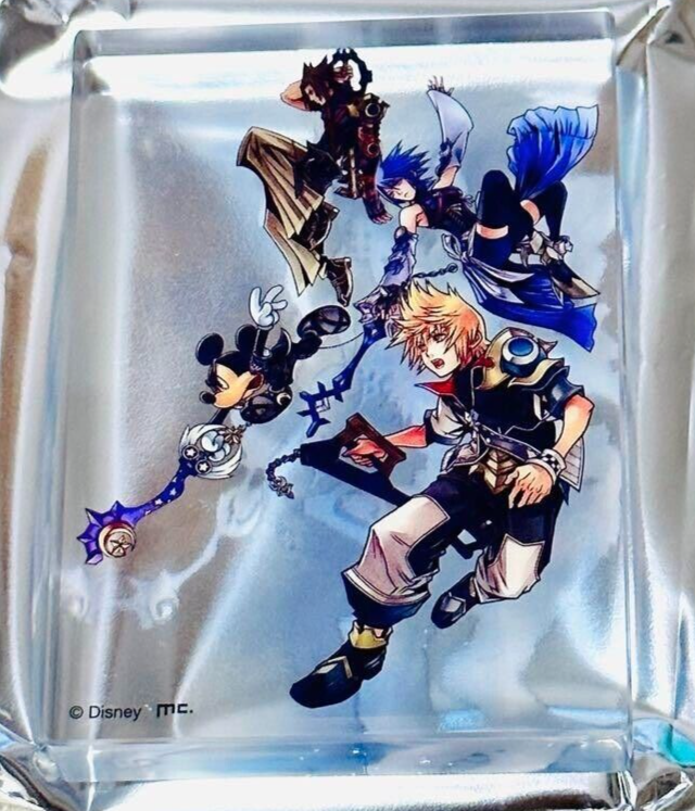 KINGDOM HEARTS Mini supporto blocco acrilico Ventus Aqua Terra King ...