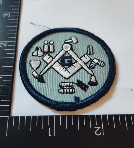 Custom Made Embroidered Gold & Black Mason Symbol Patch High Quality ...