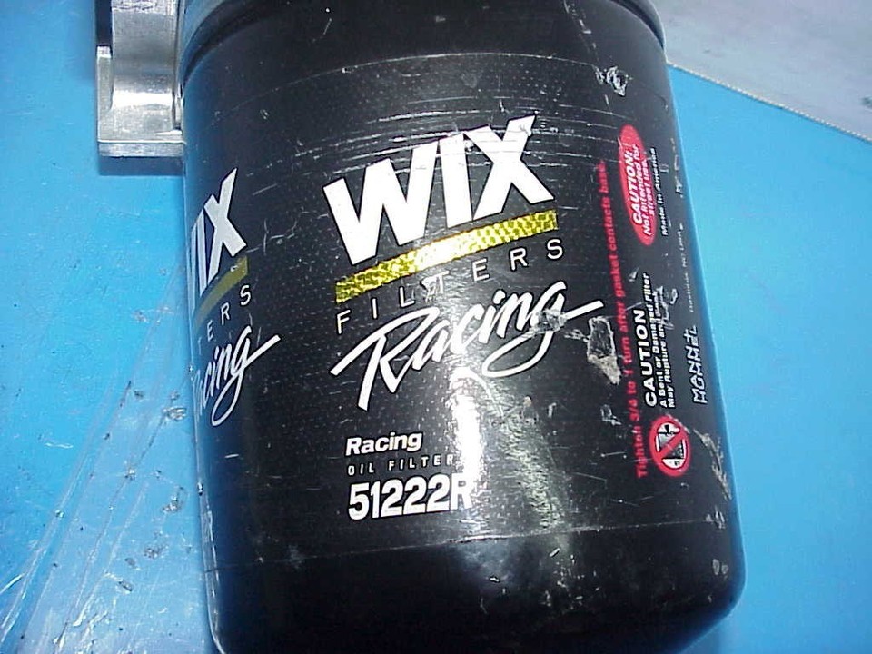 Peterson Remote Oil Filter Adapter with Wix Oil Filter # 51222R NASCAR ...
