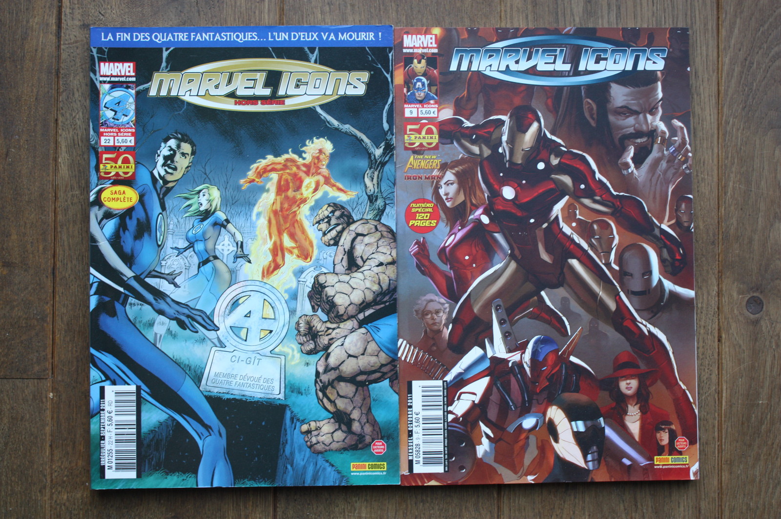 LOT MARVEL ICONS N°9+MI EXTRA N°22/TBE/PANINI COMICS/EDITION KIOSQUE(C1 ...