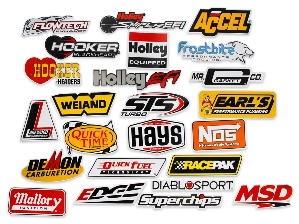 Holley Go Fast Sticker Pack 24 Vinyl Decal Packs 36-462 | eBay