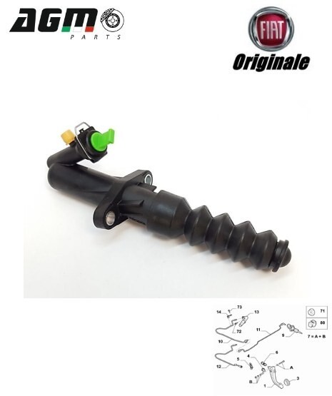 Cylindre Secondaire Commande Embrayage Original PSA C4 Berlingo 1,6 D ...