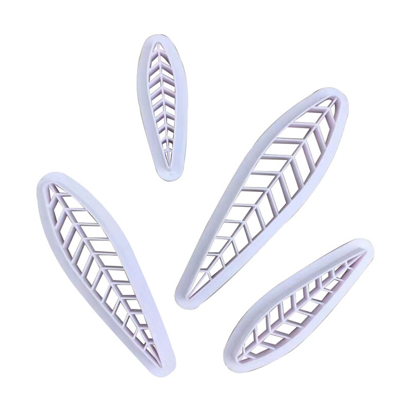 Peach Leaf Fondant Cutter Push-type Household Cookie Cutters Gifts for ...