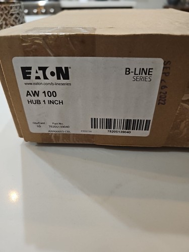 10 LOT Eaton - Cutler Hammer AW 100 B-Line 1" Rainproof Conduit Hub ...