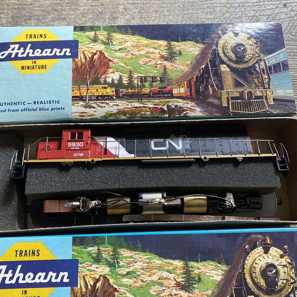 Lot of 4 Vintage Athearn Railroad Cars & Engine | eBay