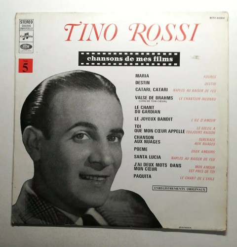 Vinyle 33 Tours Tino Rossi chanson de mes films N4 | eBay