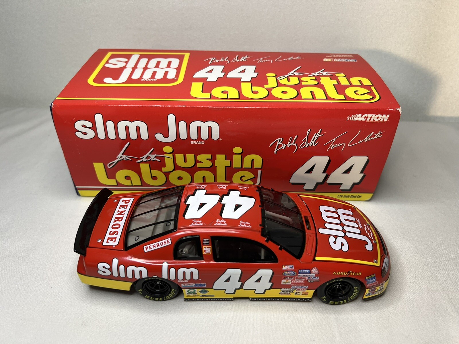 Action Justin Labonte #44 Slim Jim 1999 Chevy Monte Carlo 1/24 Scale ...