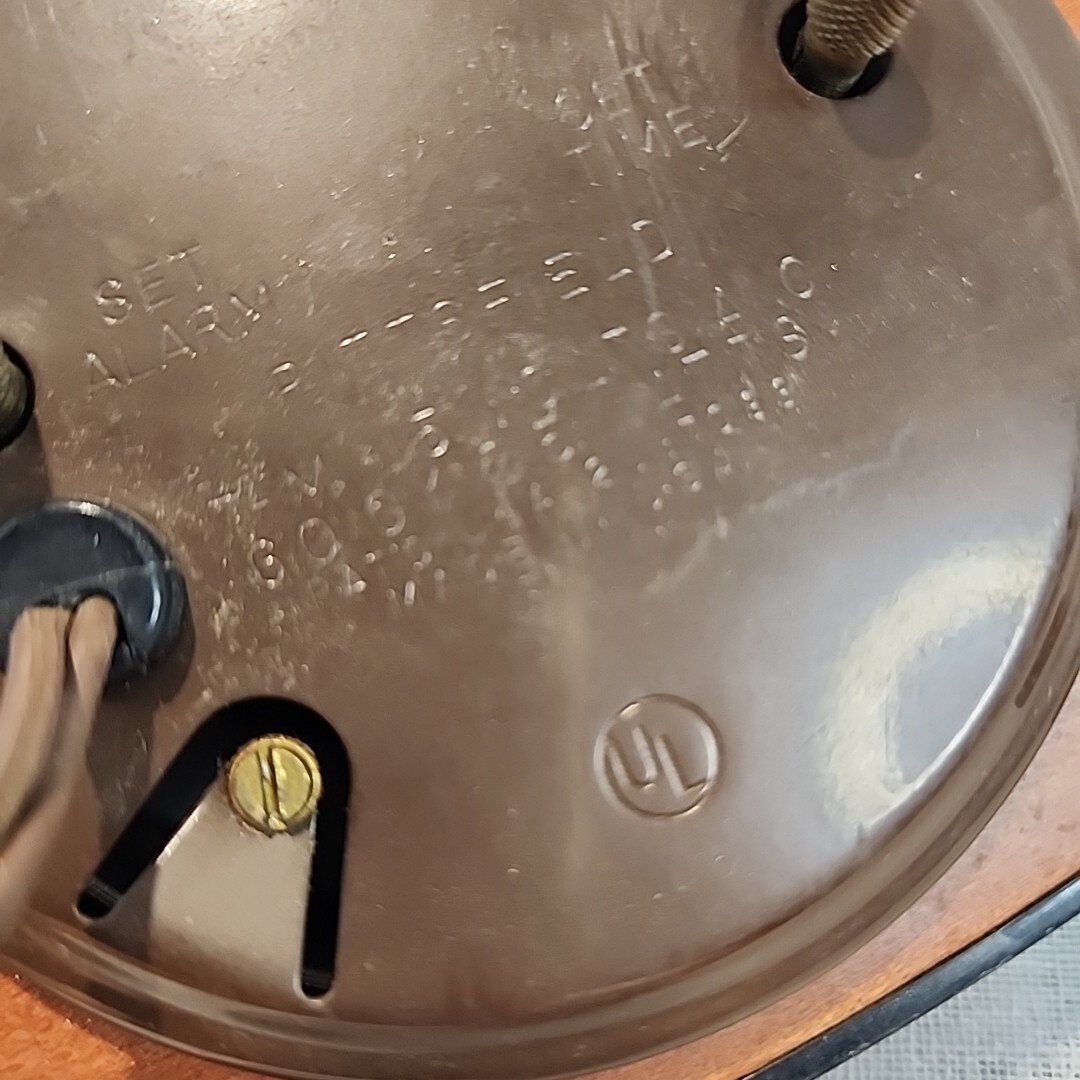 Westclox Pittsfield Luminous Blond Wood Alarm Clock 1950's MCM Untested ...