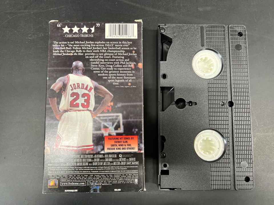 MICHAEL JORDAN To The Max VHS Cassette Tape NBA Basketball Chicago ...