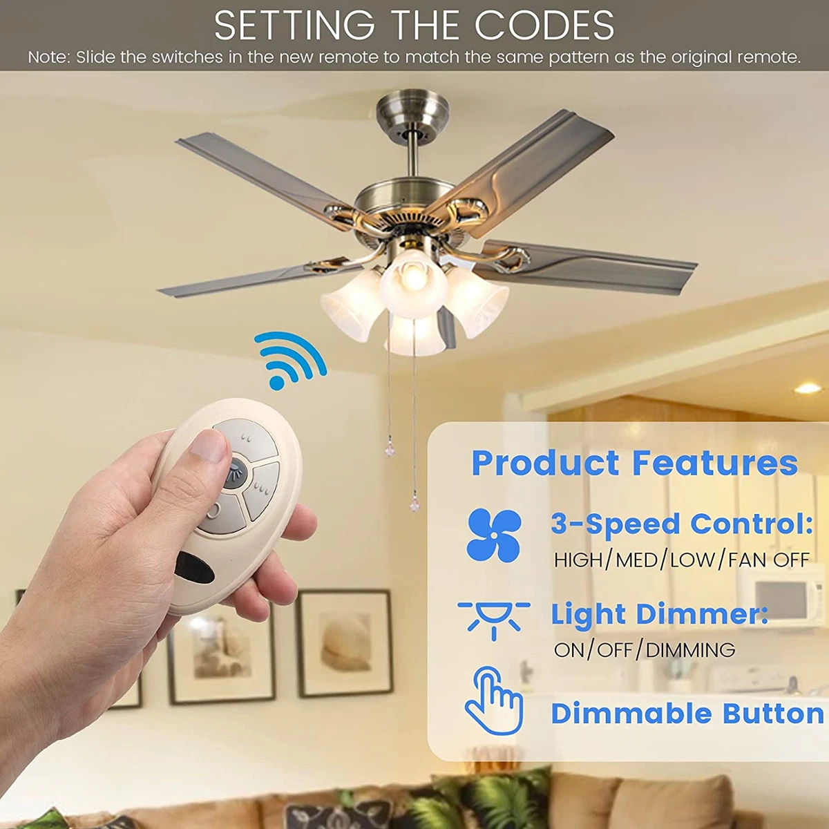 How To Change Ceiling Fan Remote Code | Shelly Lighting