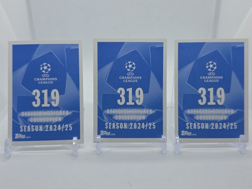3x 2024-25 Topps UCL UEFA Champions League Real Madrid CF Team Badge ...