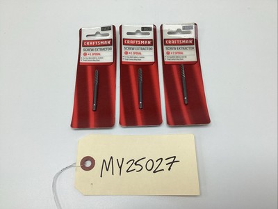 CRAFTSMAN #1 SPIRAL SCREW BOLT EXTRACTOR SET, LOT OF 3. 66197 | eBay