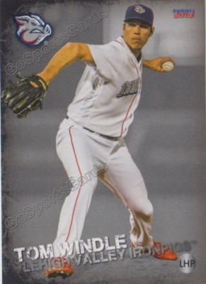 2018 Lehigh Valley IronPigs Tom Windle RC Rookie Philadelphia Phillies ...