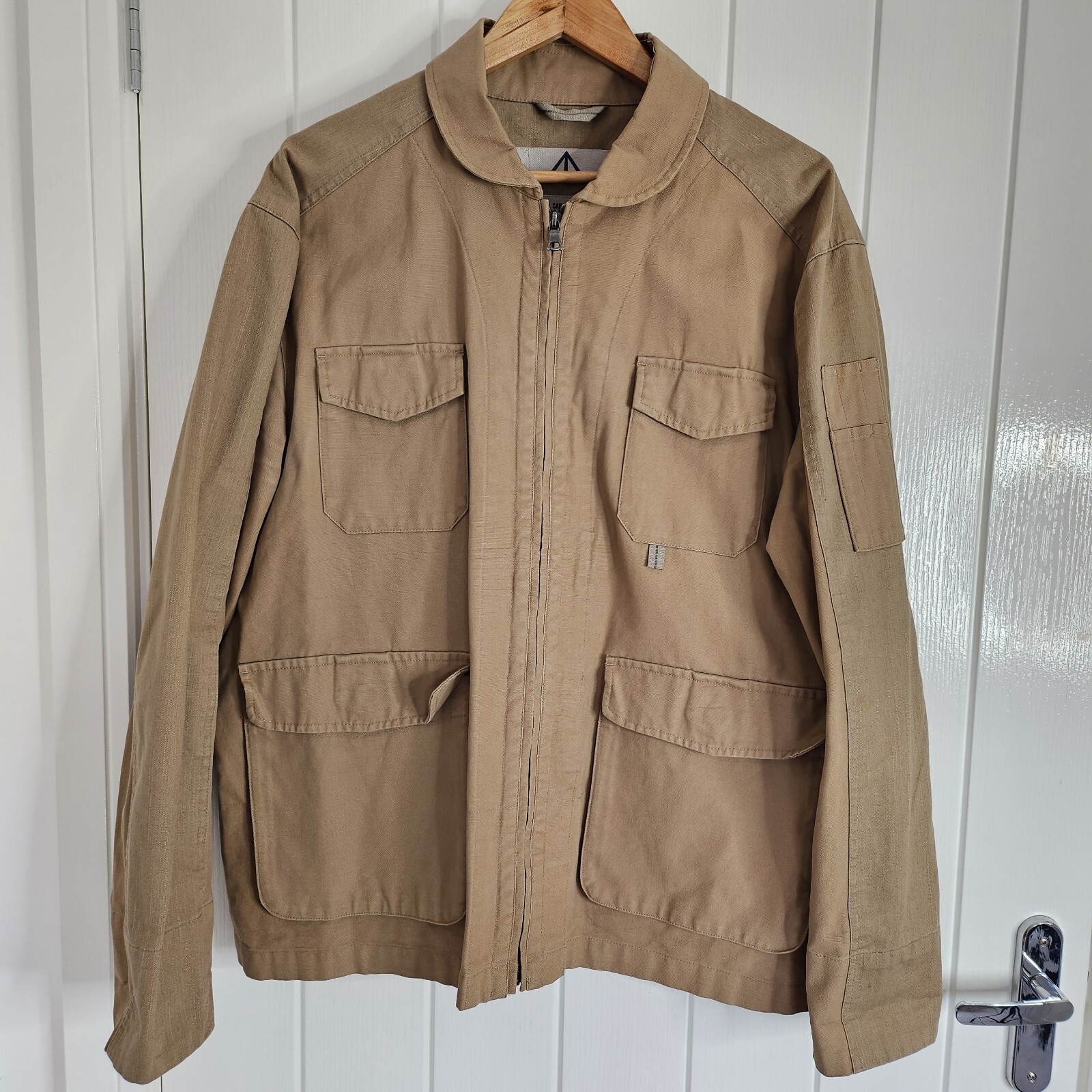 Nigel Cabourn Utility Brown Twill Cargo Pocket Jacket… - Gem
