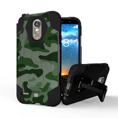 LG Stylo 3 LS777 Stylo 3 Plus Rugged Shockproof Case w/Stand Dual Layer ...