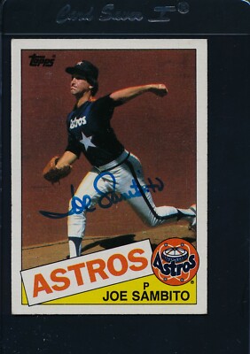 1985 Topps #264 Joe Sambito Astros Signed Auto *15730 | eBay