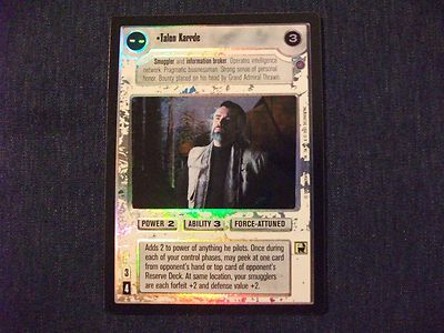 Star Wars CCG Reflections III 3 Foil Talon Karrde | eBay