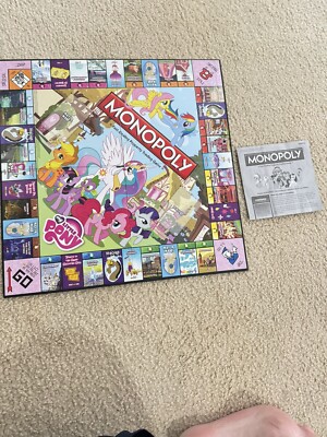 My Little Pony Monopoly Board Game Hasbro Game Board With Instructions ...