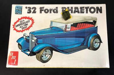 Vintage AMT 1932 ’32 FORD PHAETON 1/25 1973 Model Scale Car Kit FACTORY ...